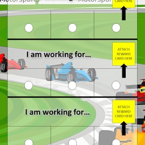 Editable Token Boards - Racecars | Special Education - Etsy