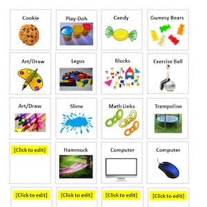 Editable Token Boards - Videogames | Special Education - Etsy