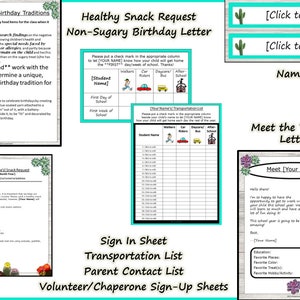 Meet the Teacher Night Pack - Cacti & Succulents {editable} - Etsy