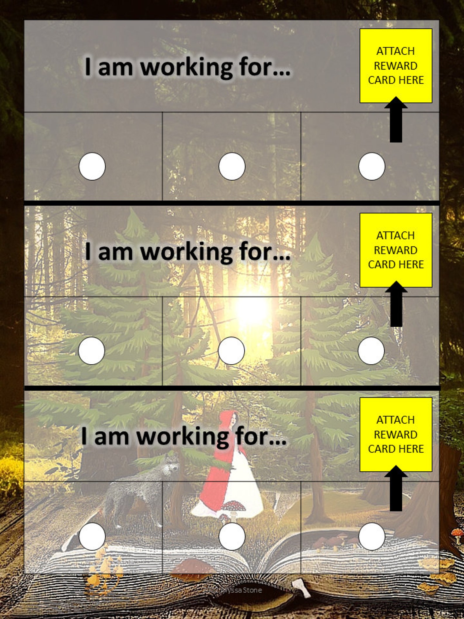 Editable Token Boards - FAIRYTALES - Little Red Riding Hood | Special ...