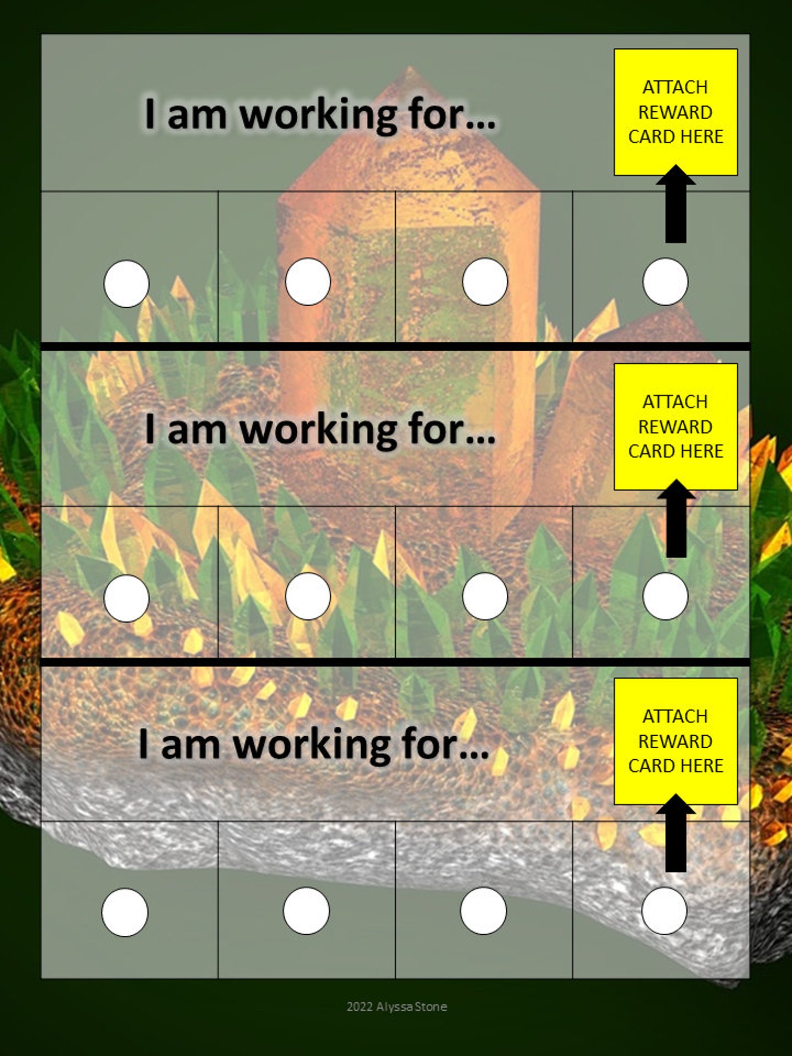 Editable Token Boards Gemstones Special Education - Etsy