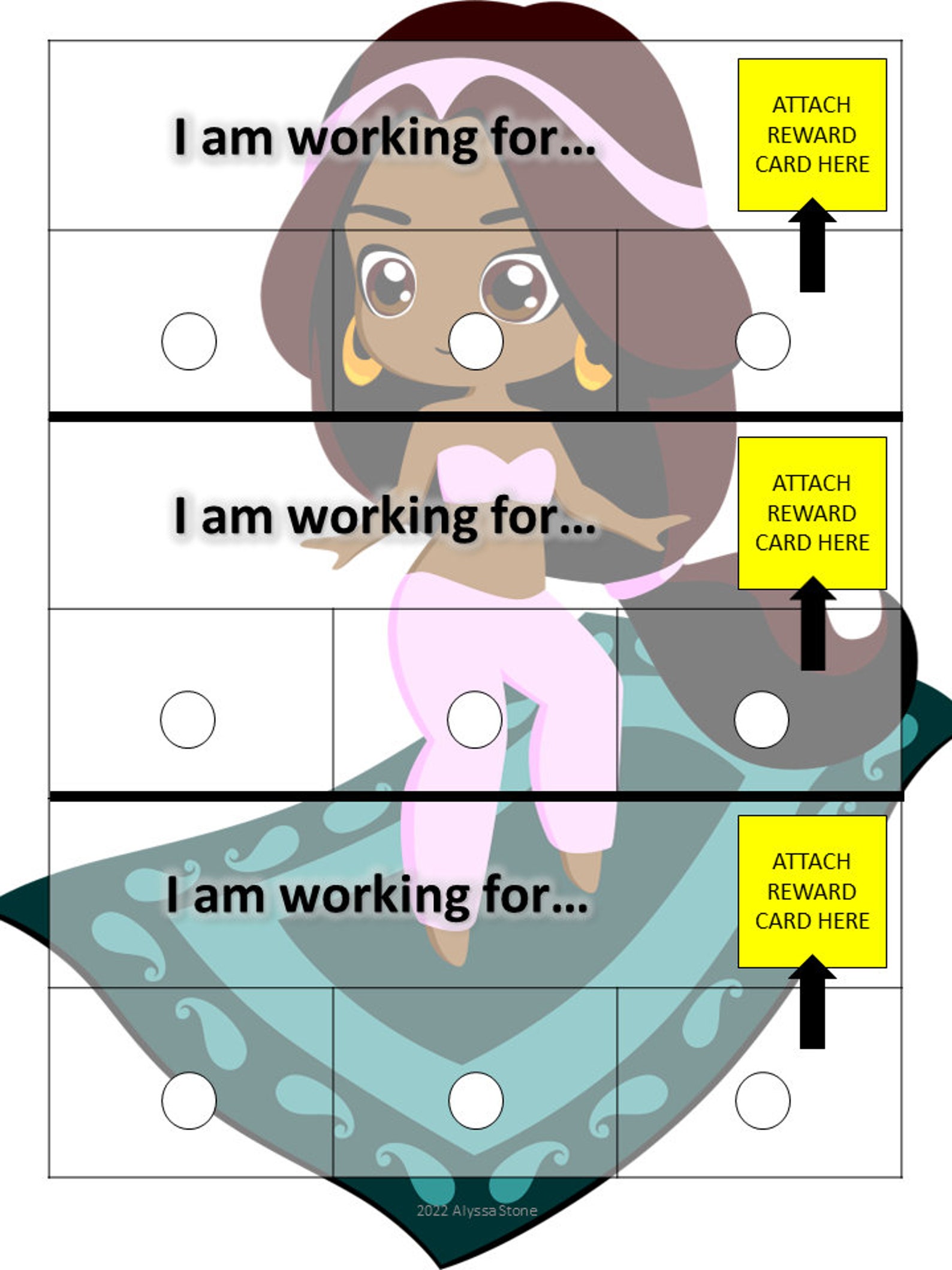 Editable Token Boards - FAIRYTALES - Aladdin | Special Education - Etsy