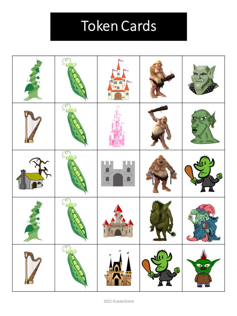 Editable Token Boards - FAIRYTALES - Jack & the Beanstalk | Special ...
