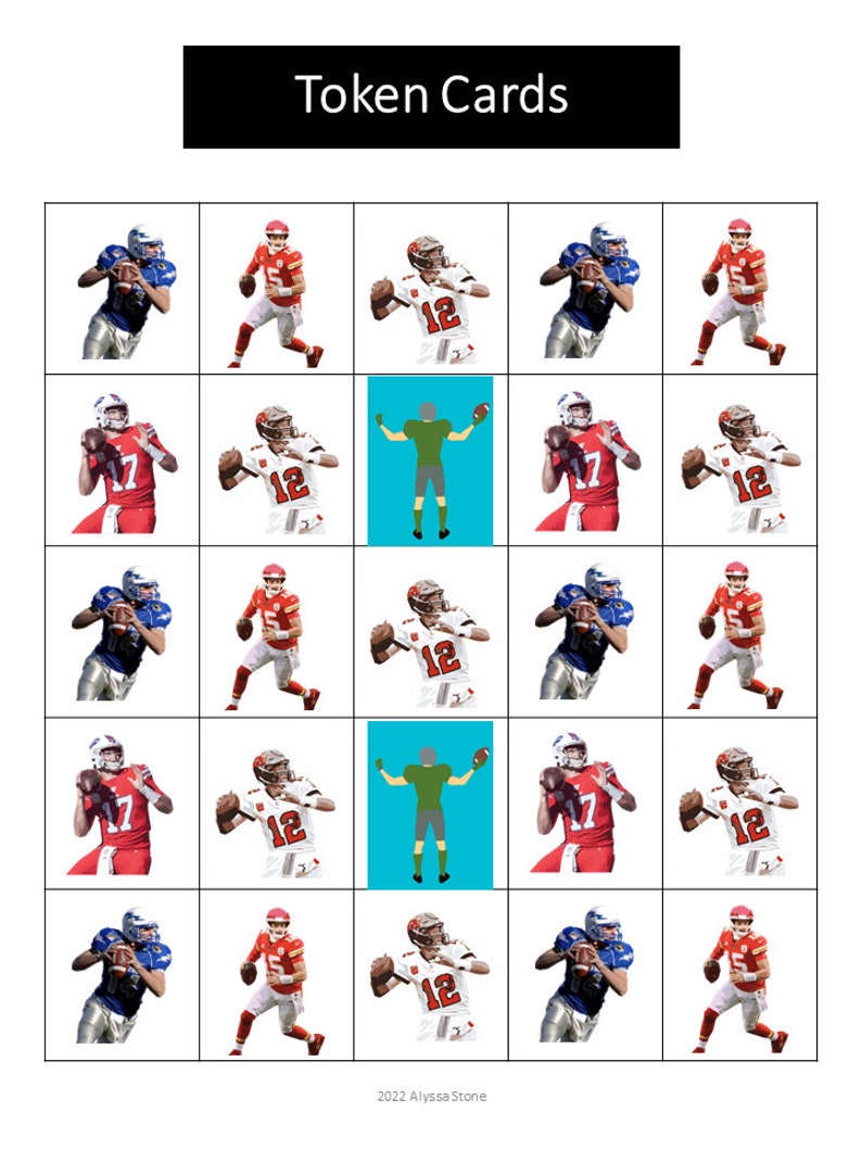 Editable Token Boards - SPORTS - Football | Special Education - Etsy