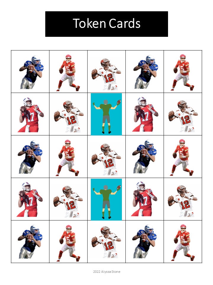 Editable Token Boards - SPORTS - Football | Special Education - Etsy