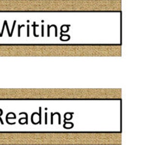 Daily Schedule Cards & Table Numbers Burlap - Etsy