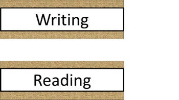 Daily Schedule Cards & Table Numbers Burlap - Etsy