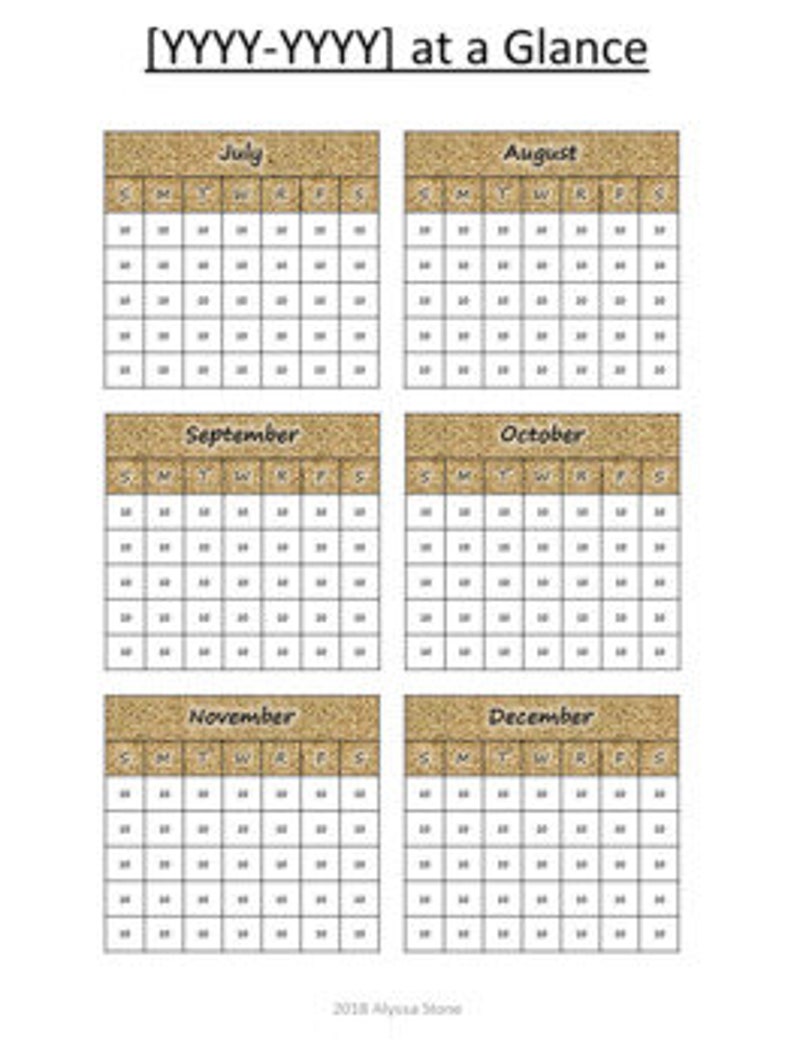 Yearly and Weekly Planning & Pacing Kit - Burlap - Etsy
