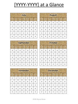 Yearly and Weekly Planning & Pacing Kit - Burlap - Etsy