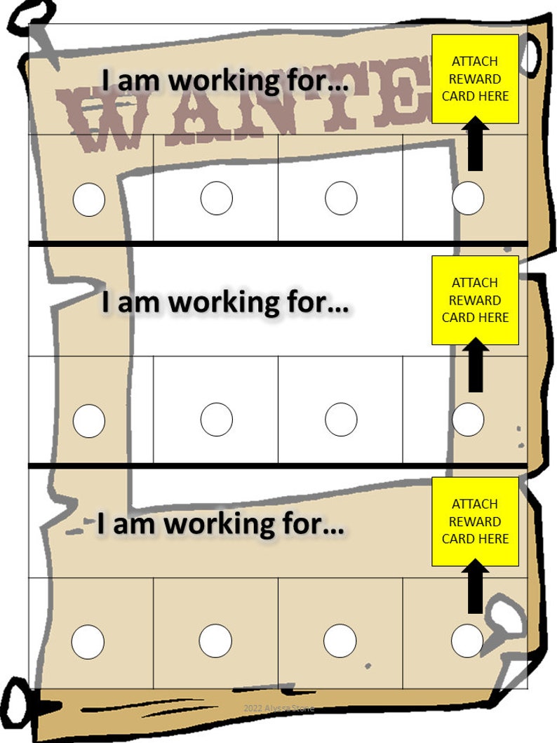 Editable Token Boards - Cowboys | Special Education - Etsy