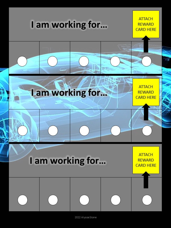 Editable Token Boards - Racecars | Special Education - Etsy