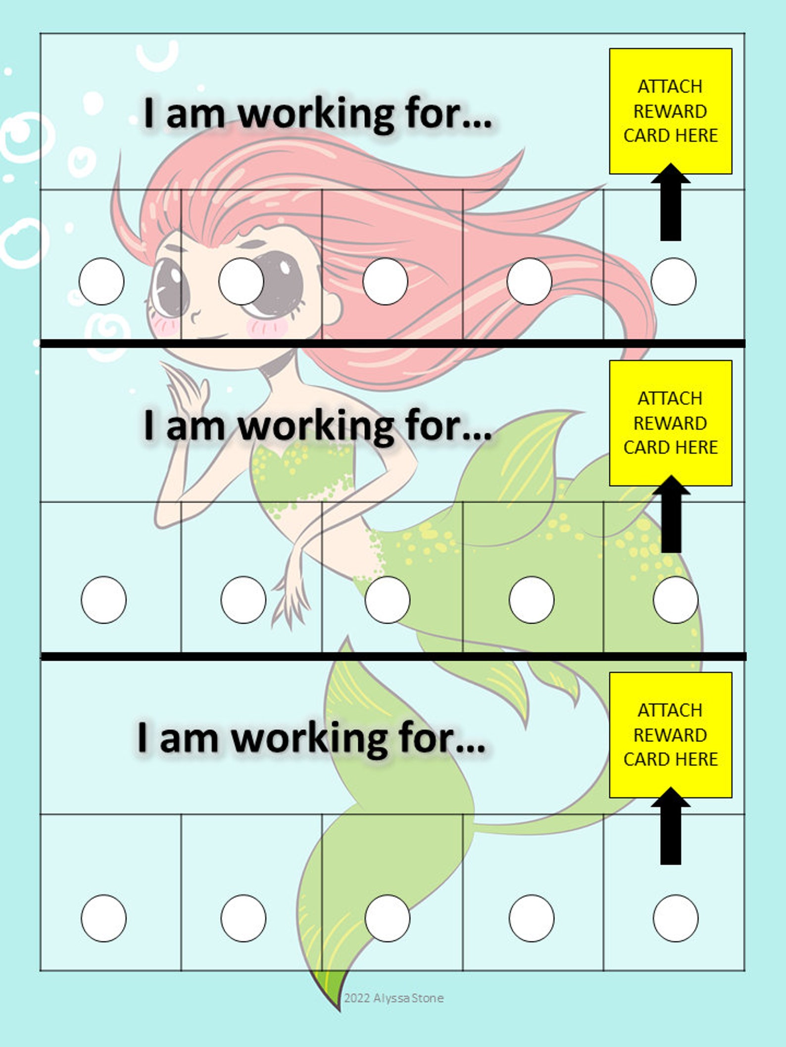 Editable Token Boards - FAIRYTALES - Mermaids 2 | Special Education - Etsy