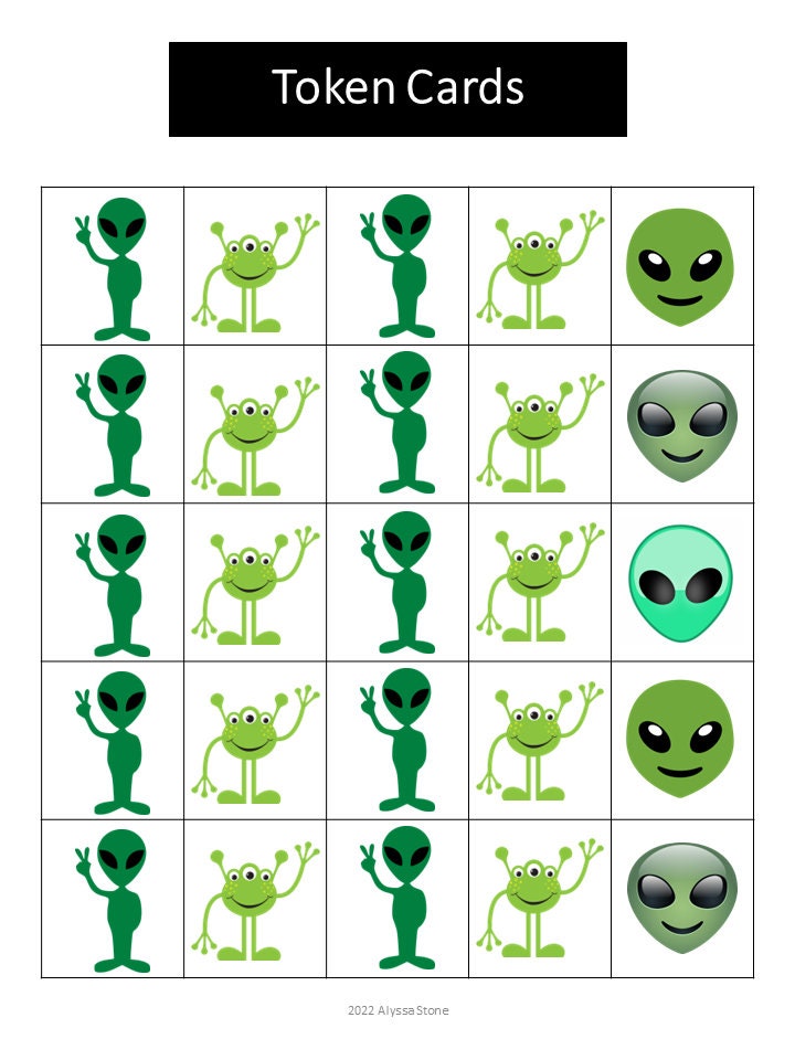 Editable Token Boards Outer Space Special Education - Etsy