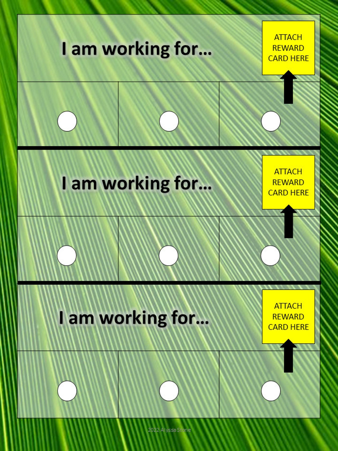 Editable Token Boards PLANTS Tropical Theme Special Education - Etsy