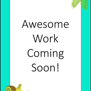 Work Coming Soon Posters - Tropical - Etsy