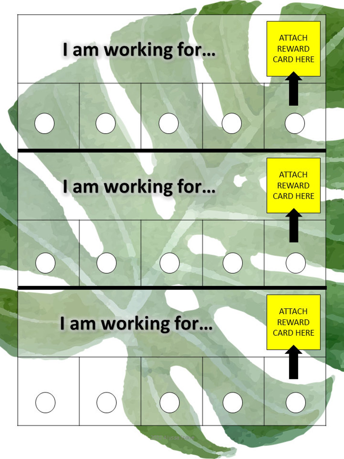 Editable Token Boards PLANTS Tropical Theme Special Education - Etsy