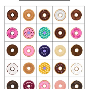 Editable Token Boards - FOOD - Donuts | Special Education - Etsy