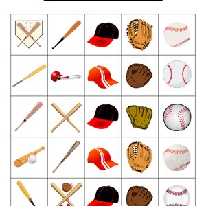 Editable Token Boards - SPORTS - Baseball | Special Education - Etsy