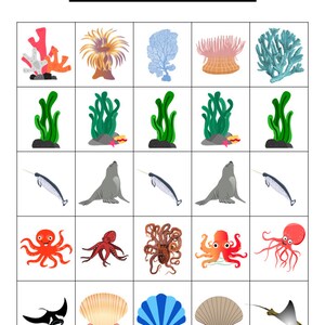 Editable Token Boards - ANIMALS - Ocean Animals | Special Education - Etsy