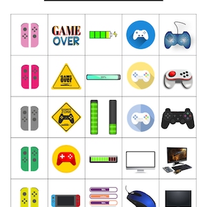 Editable Token Boards - Videogames | Special Education - Etsy