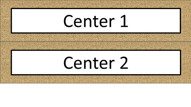 Daily Schedule Cards & Table Numbers - Burlap - Etsy