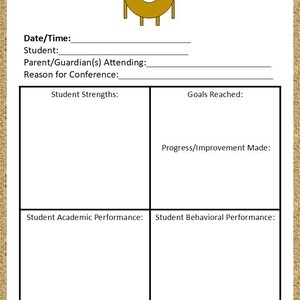 Parent Communication Binder Pack - Burlap - Etsy