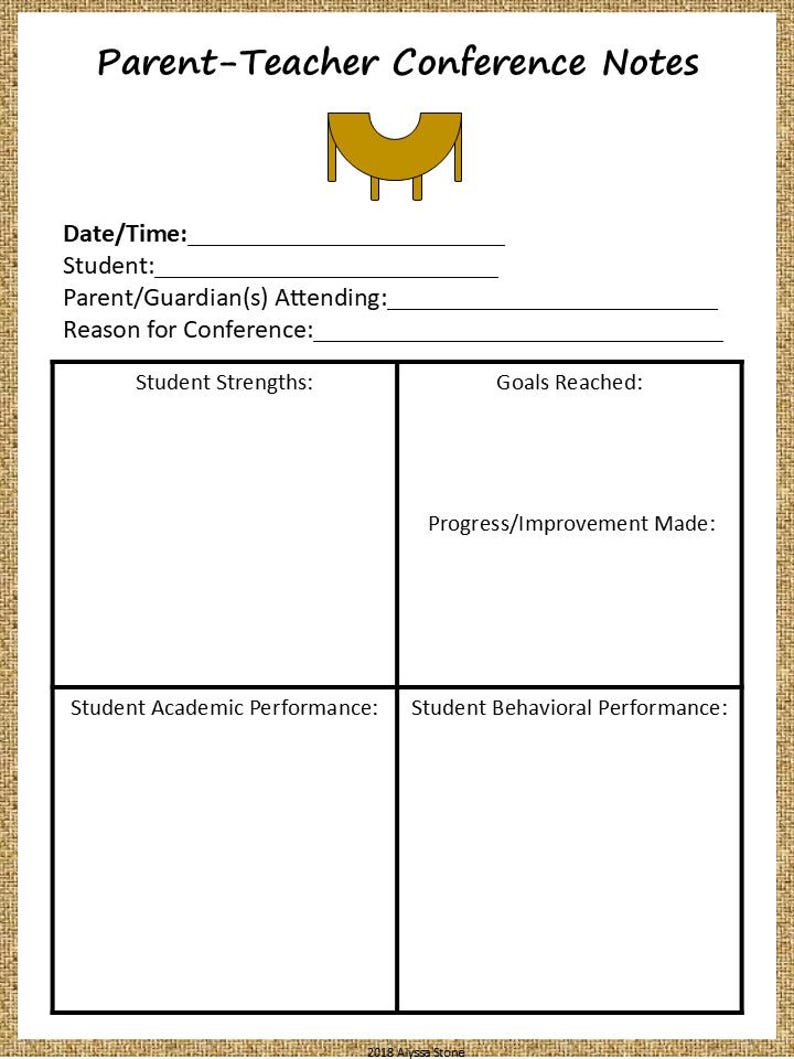 Parent Communication Binder Pack - Burlap - Etsy