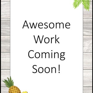 Work Coming Soon Posters - Tropical - Etsy