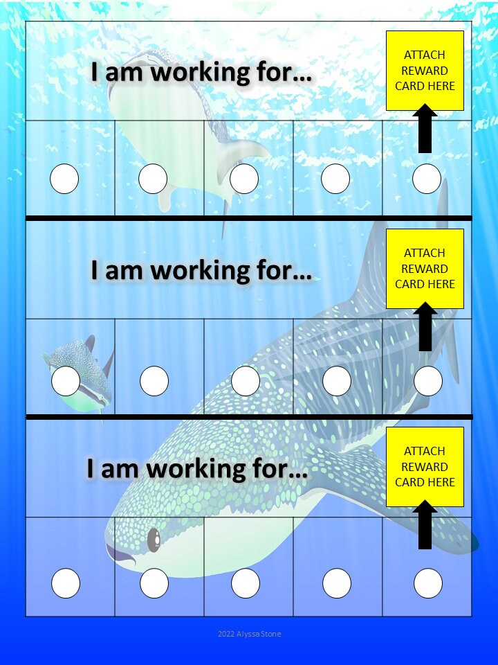 Editable Token Boards - ANIMALS - Ocean Animals | Special Education - Etsy