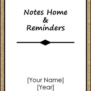 Parent Communication Binder Pack - Burlap - Etsy