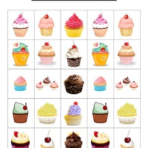 Editable Token Boards FOOD Cupcakes Special Education - Etsy