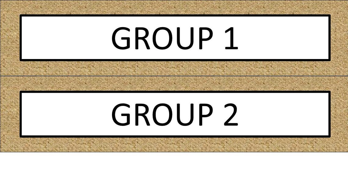 Daily Schedule Cards & Table Numbers - Burlap - Etsy