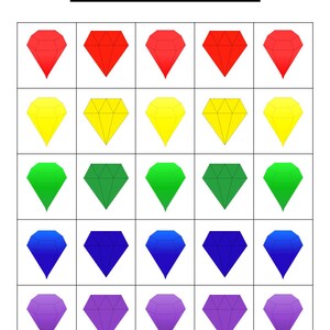 Editable Token Boards - Gemstones | Special Education - Etsy