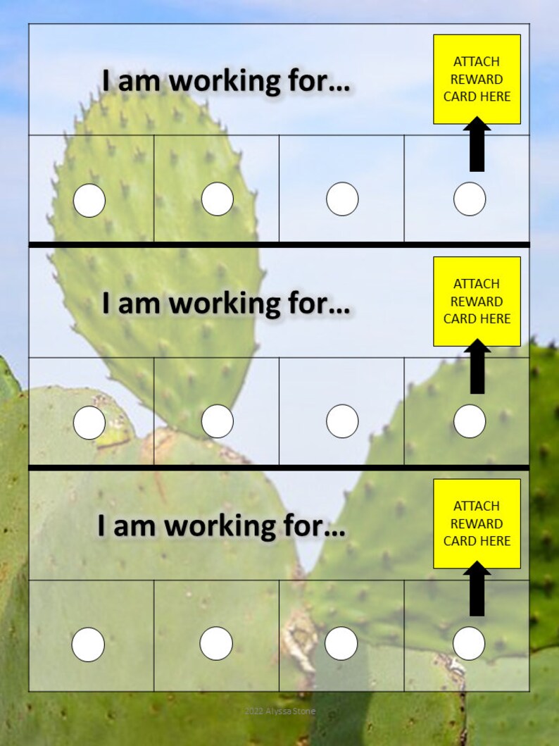 Editable Token Boards PLANTS Cacti & Succulents Special Education - Etsy