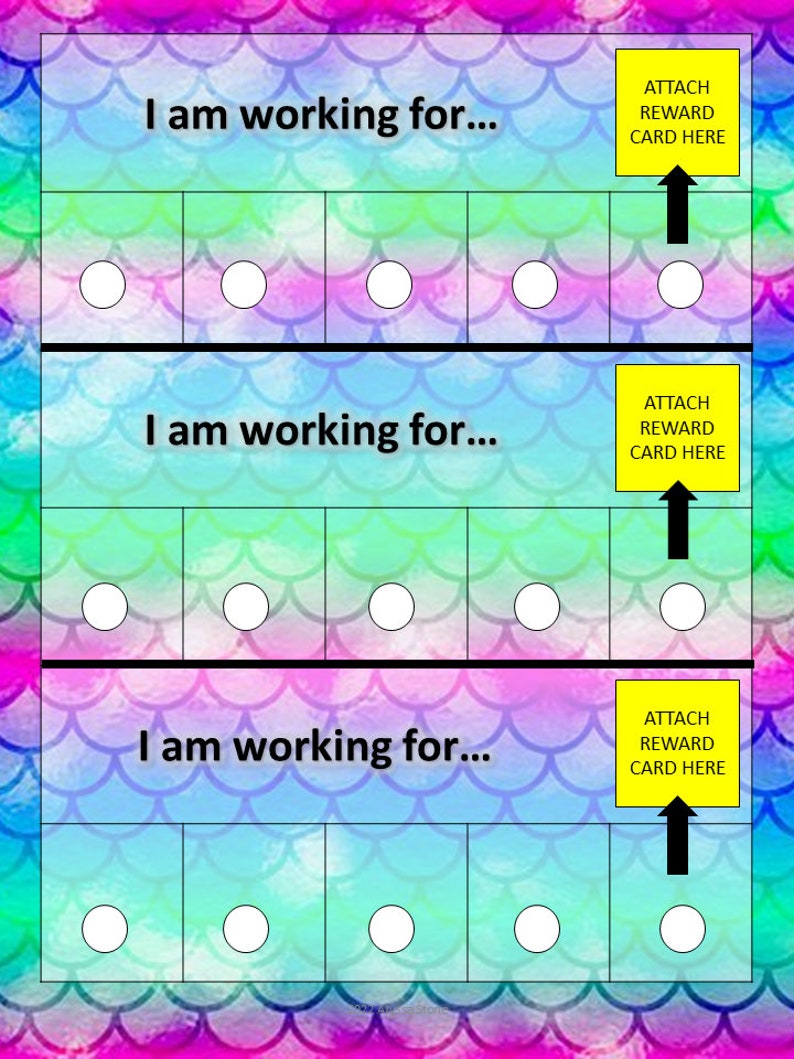 Editable Token Boards - FAIRYTALES - Mermaids 2 | Special Education - Etsy