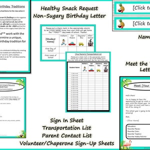 Meet the Teacher Night Pack - Tropical {editable} - Etsy