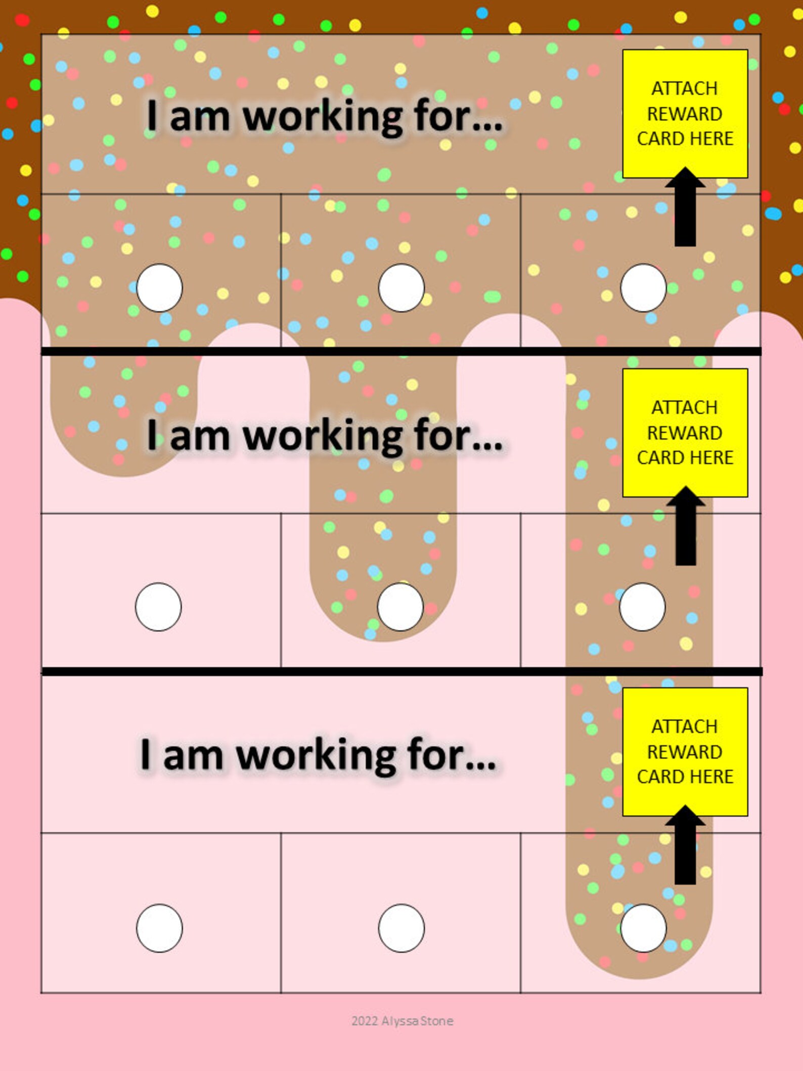 Editable Token Boards - FOOD - Donuts | Special Education - Etsy