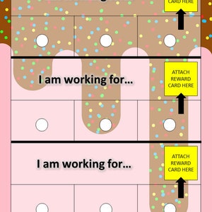 Editable Token Boards - FOOD - Donuts | Special Education - Etsy