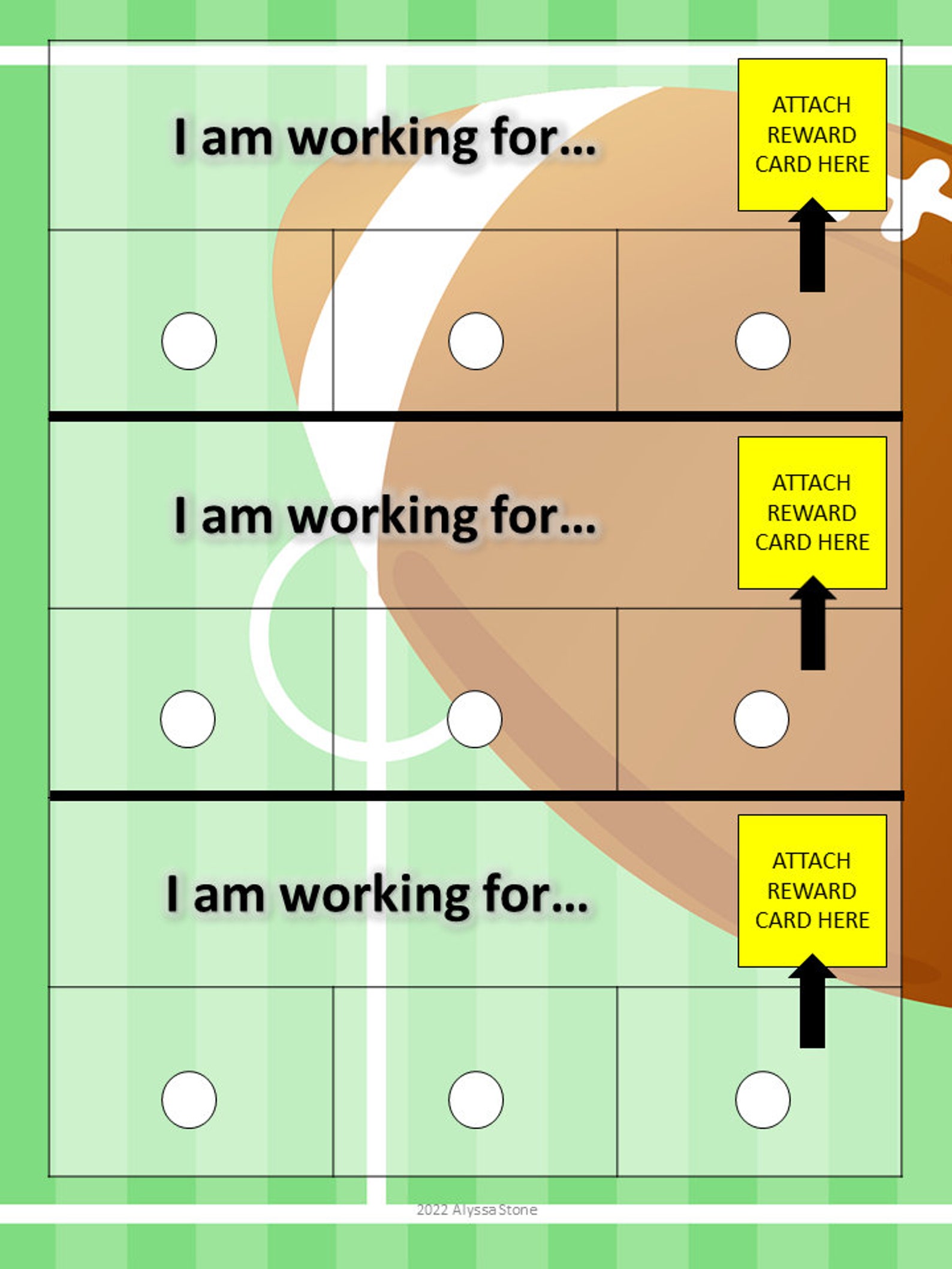 Editable Token Boards - SPORTS - Football | Special Education - Etsy