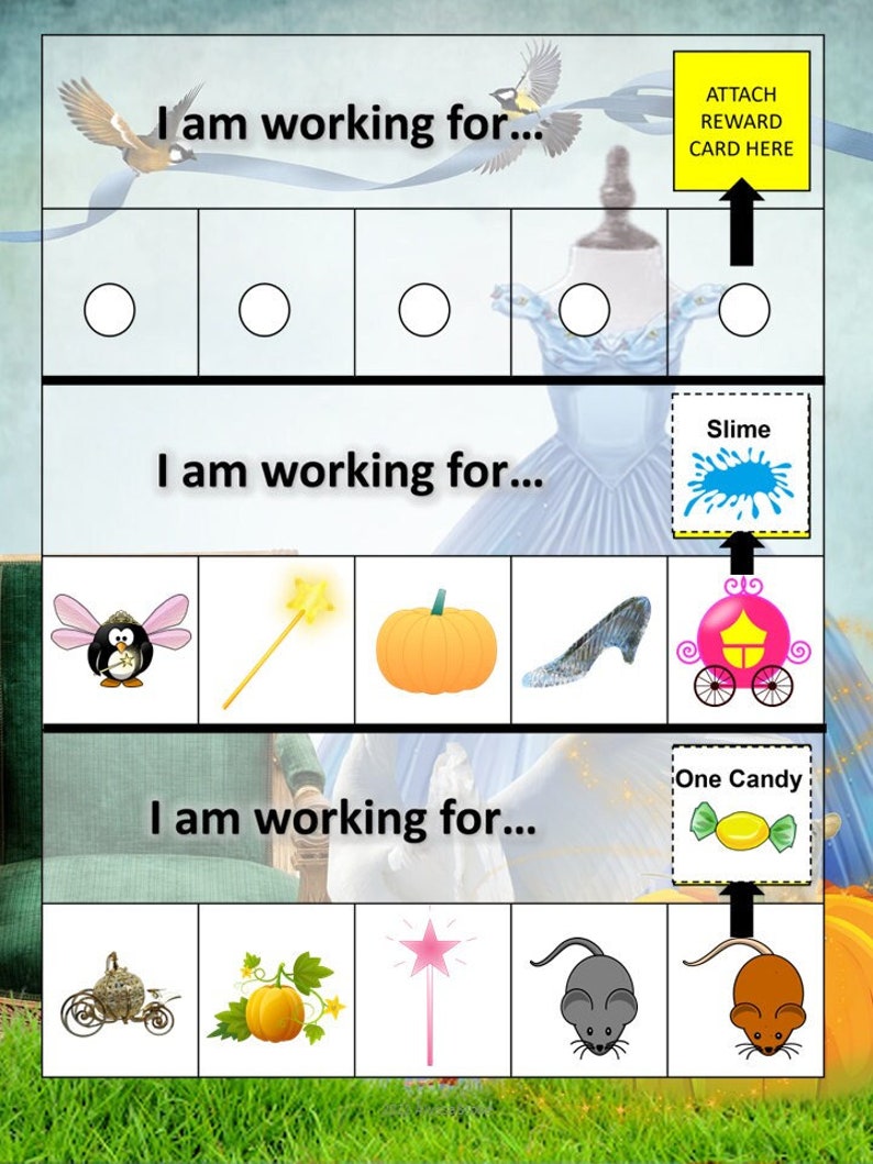 Editable Token Boards - FAIRYTALES - Cinderella | Special Education - Etsy