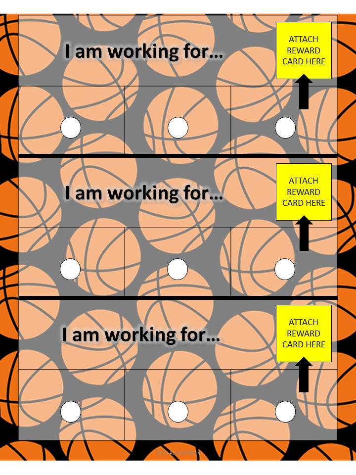 Editable Token Boards - SPORTS - Basketball | Special Education - Etsy