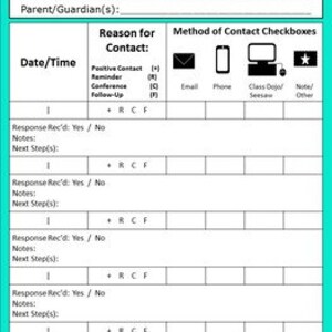 Parent Communication Binder Pack - Tropical - Etsy