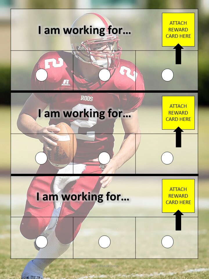 Editable Token Boards - SPORTS - Football | Special Education - Etsy