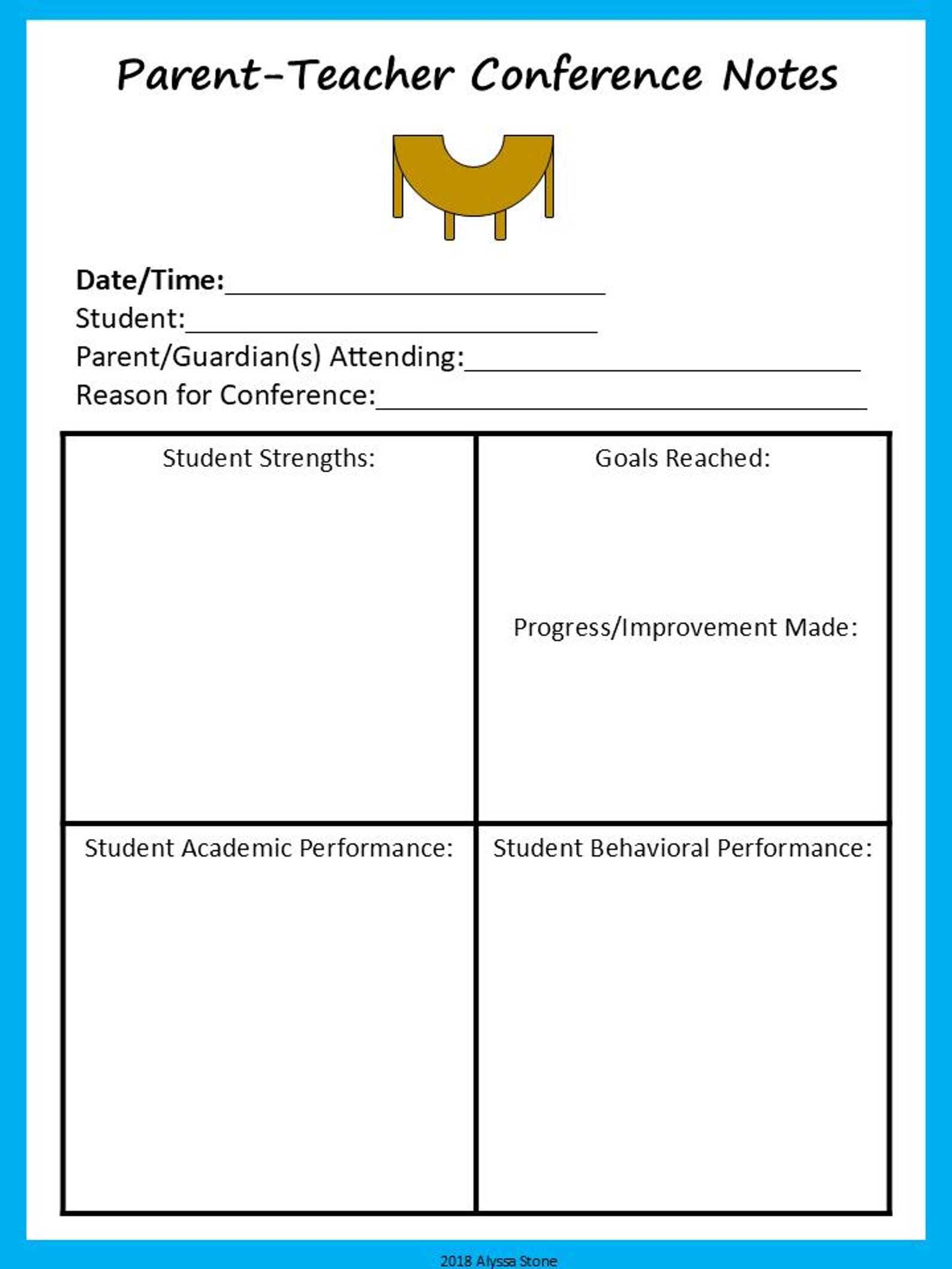 Parent Communication Binder Pack - Aqua - Etsy