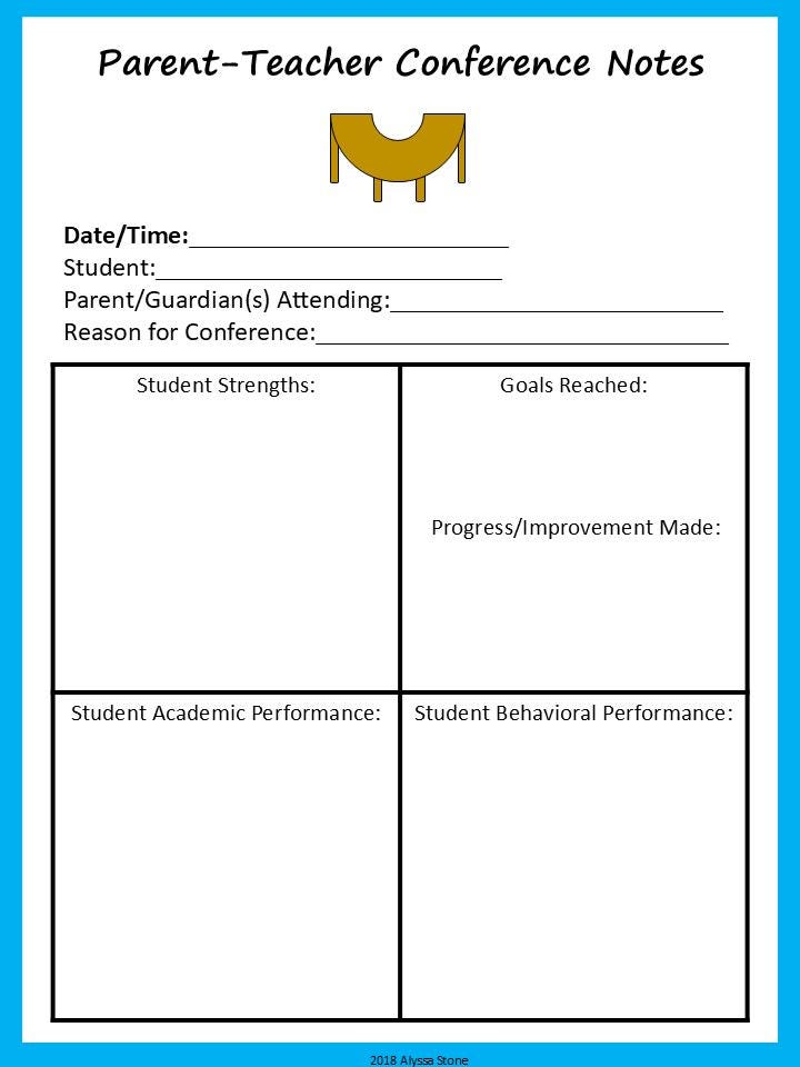 Parent Communication Binder Pack - Aqua - Etsy