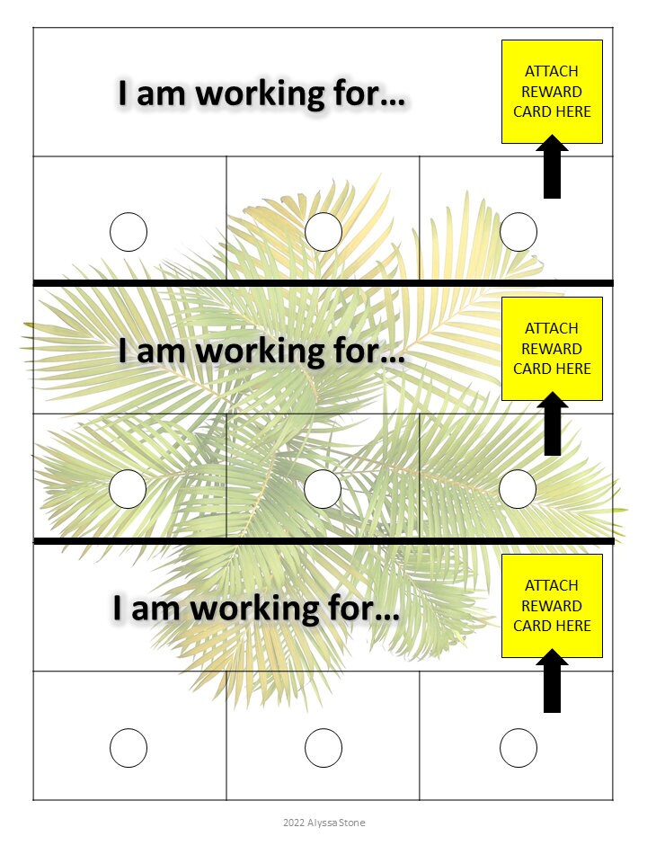 Editable Token Boards - PLANTS - Tropical Theme | Special Education - Etsy