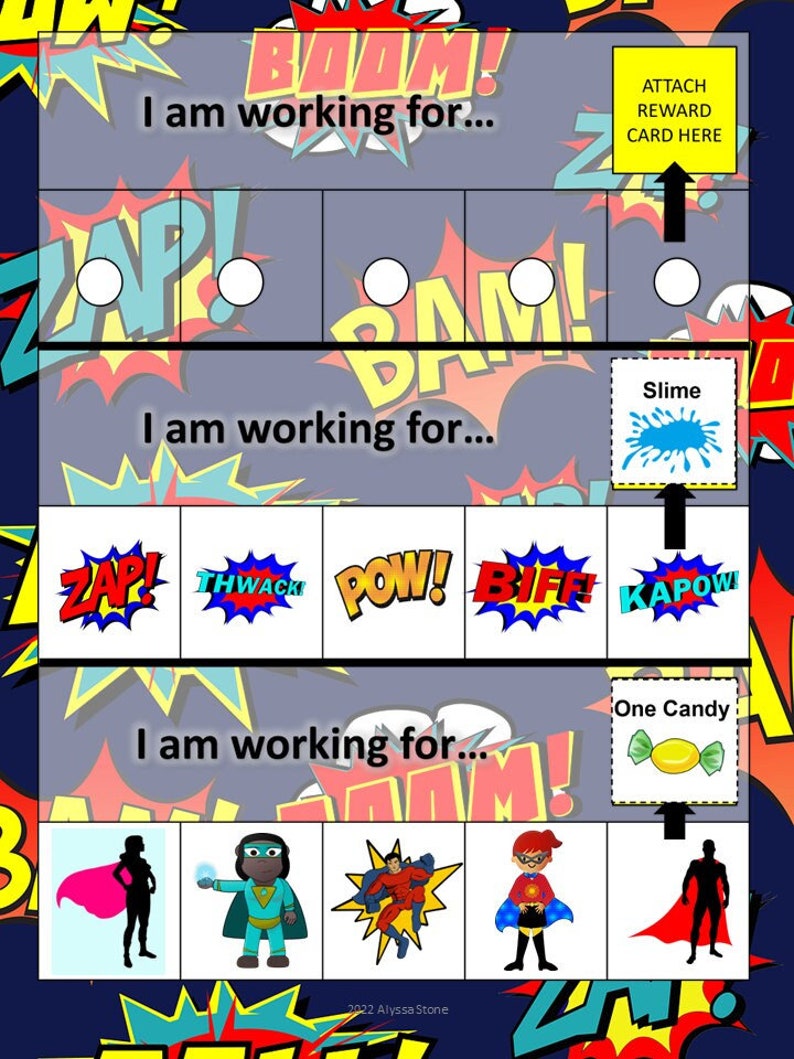 Editable Token Boards - Superheroes | Special Education - Etsy