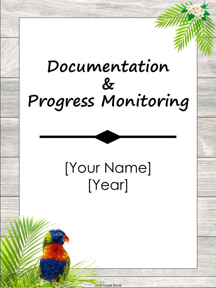 Parent Communication Binder Pack - Tropical - Etsy