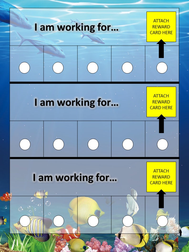 Editable Token Boards - OCEAN - Mermaids | Special Education - Etsy