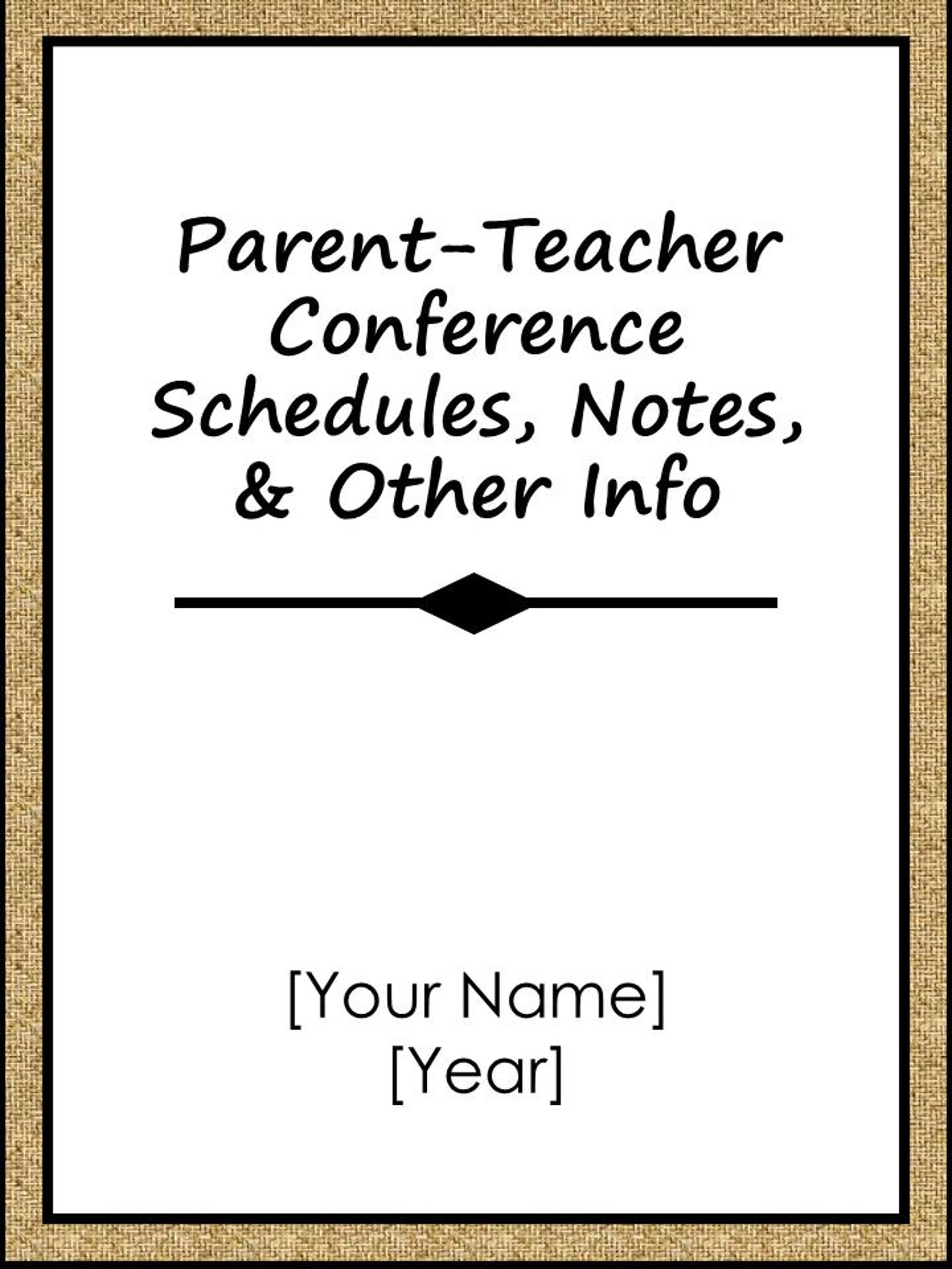 Parent Communication Binder Pack - Burlap - Etsy